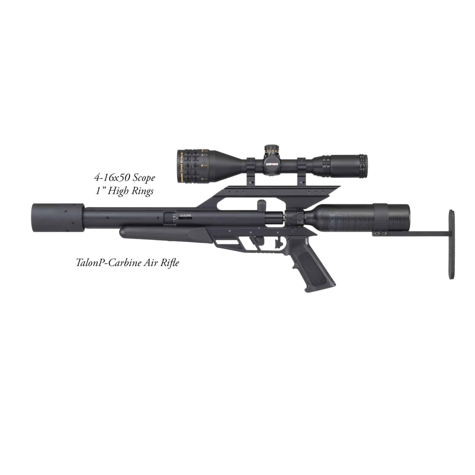 TalonP Carbine w/3-9x50 Scope and 1" High Rings with Spin-Loc Tank ...